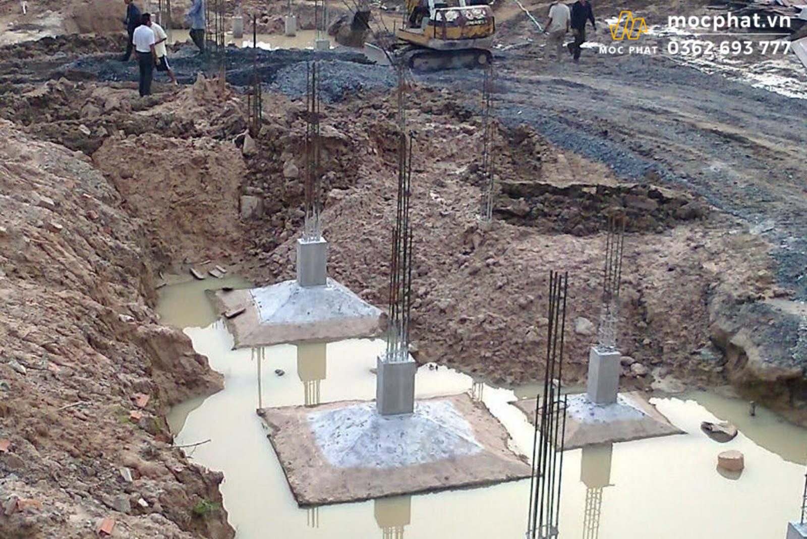 Móng đơn là gì? Các bước xây dựng móng đơn - Mộc Phát